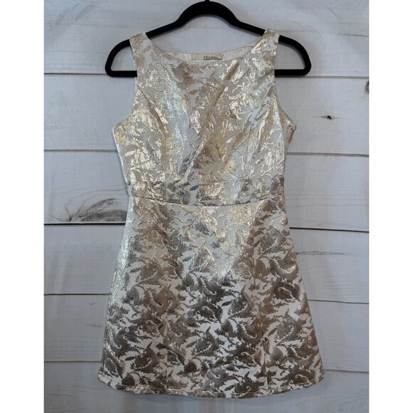 Ellison | Dresses | Ellison Drs S Sleeveless Gold Festive Holiday Party ...